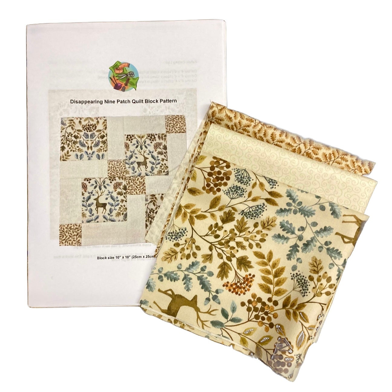 Disappearing Nine Patch Quilt Block Kit | Molly Felicity Designs